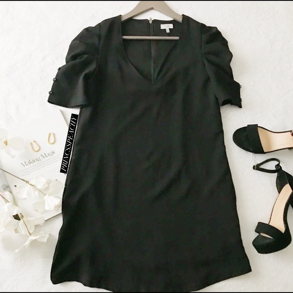 Tobi | Dresses | Tobi Puffed Ruched Sleeve Lbd | Poshmark